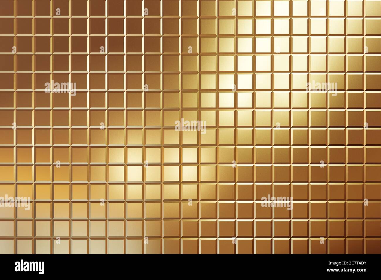3D golden yellow metallic, pattern, symmetrical and geometric abstract ...