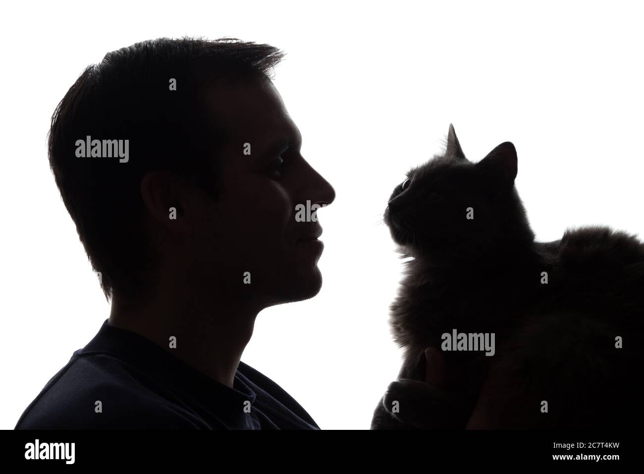 Man with a kitten man with a kitten hi-res stock photography and images ...