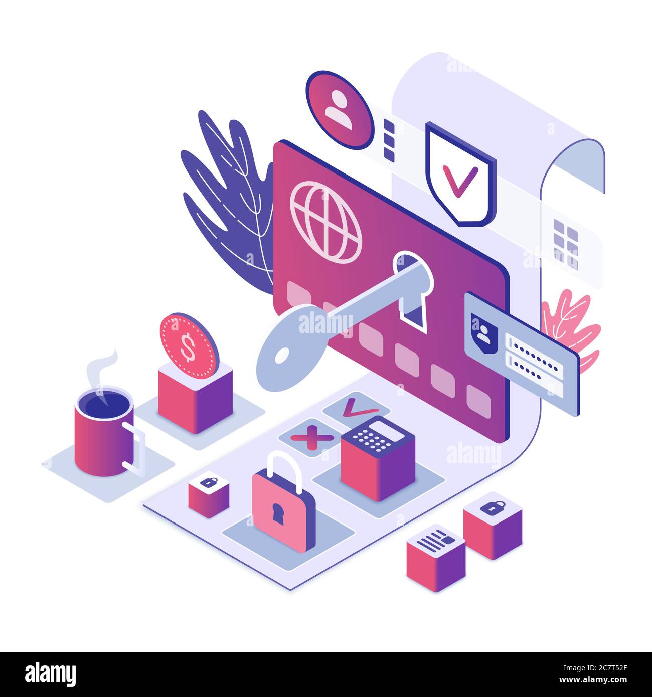 Electronic lock Stock Vector Images - Alamy