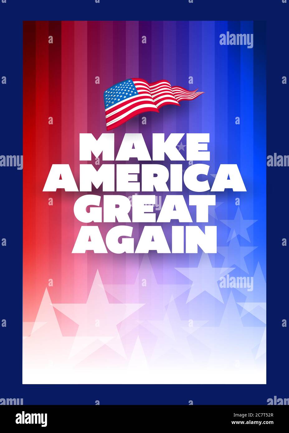 Presidental election campaign slogan poster. Make America great again ...