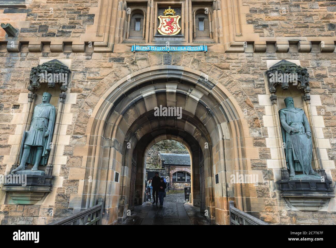 Gatehouse of Castle in Edinburgh, the capital of Scotland, part of ...