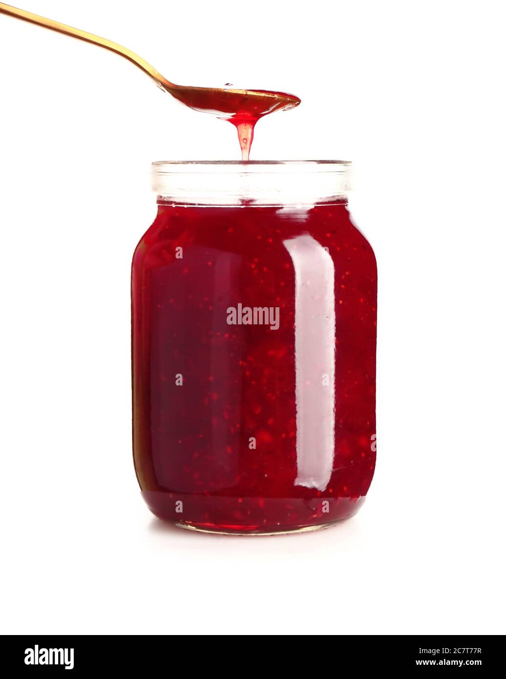 Strawberry jam dripping on hi-res stock photography and images - Alamy