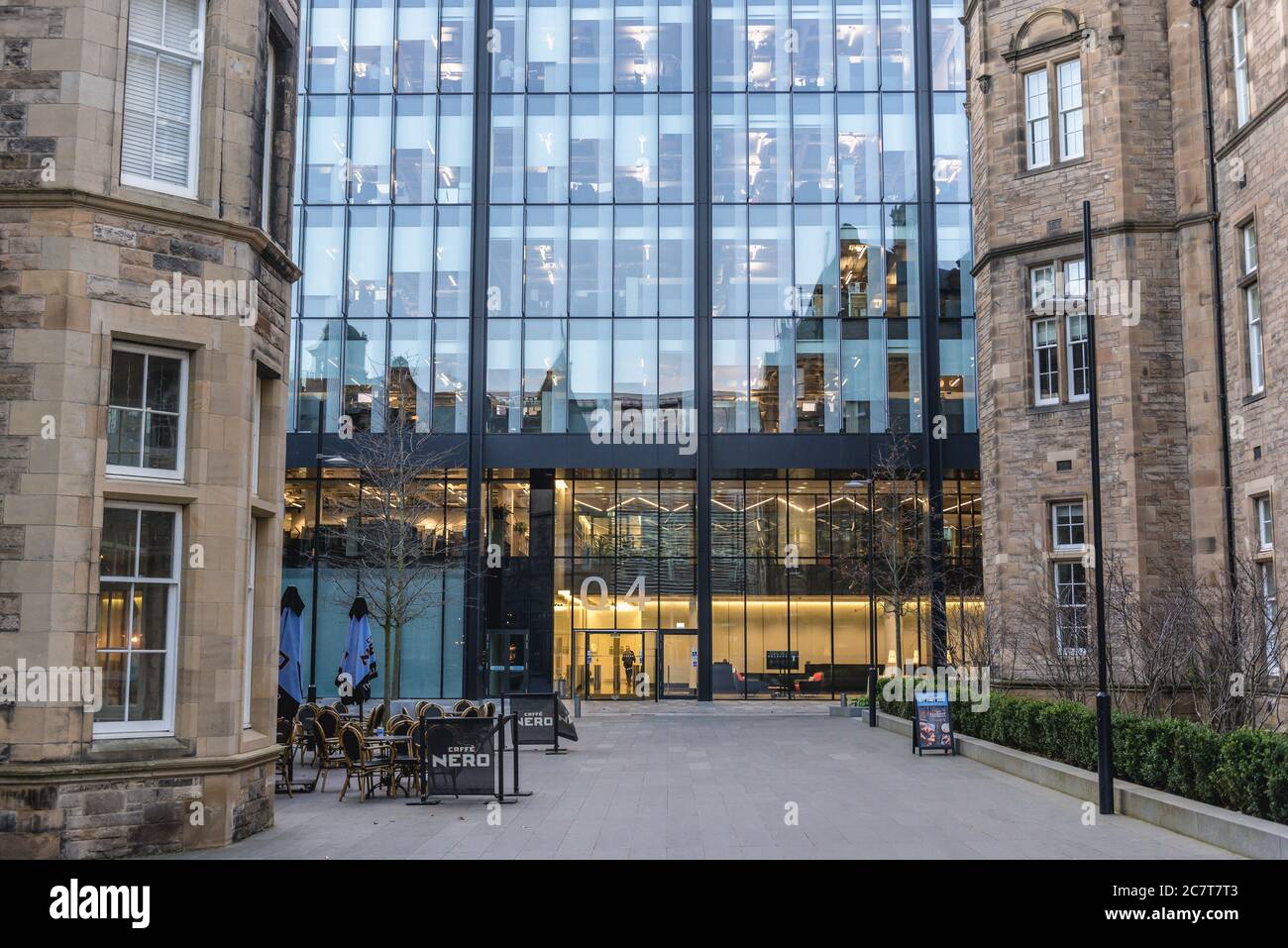 Old and modern buildings in Quartermile area, redevelopment of the ...