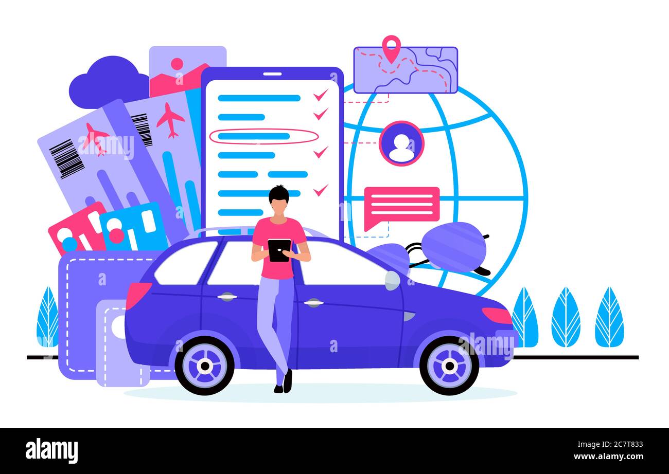 Voyage planning Stock Vector Images - Alamy