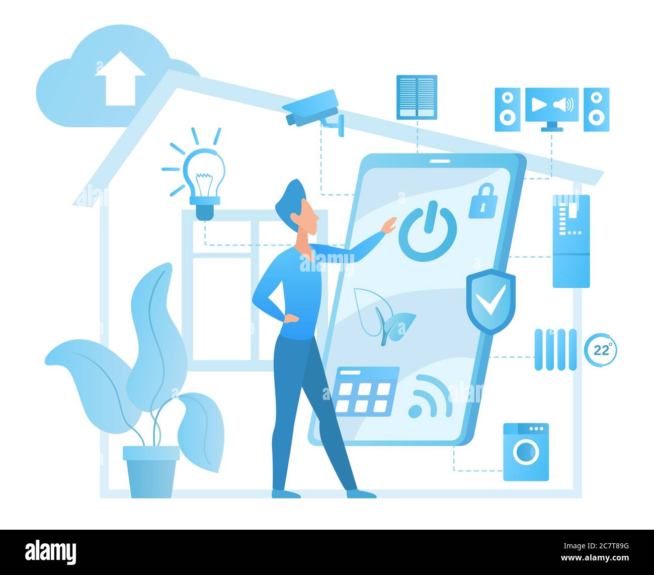 Innovative people smartphone Stock Vector Images - Alamy
