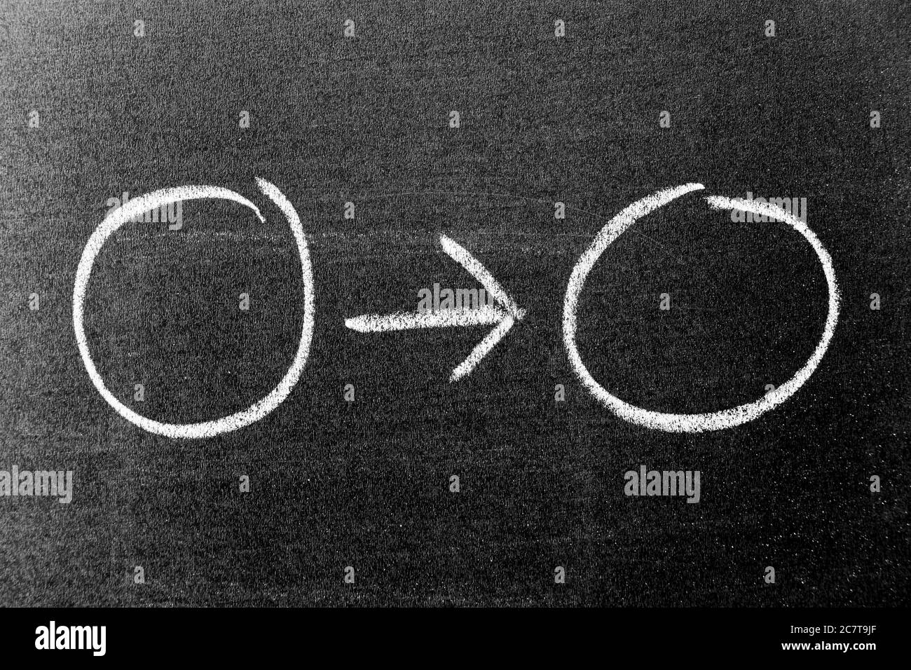 Hand drawing two blank Black and White Stock Photos & Images - Alamy