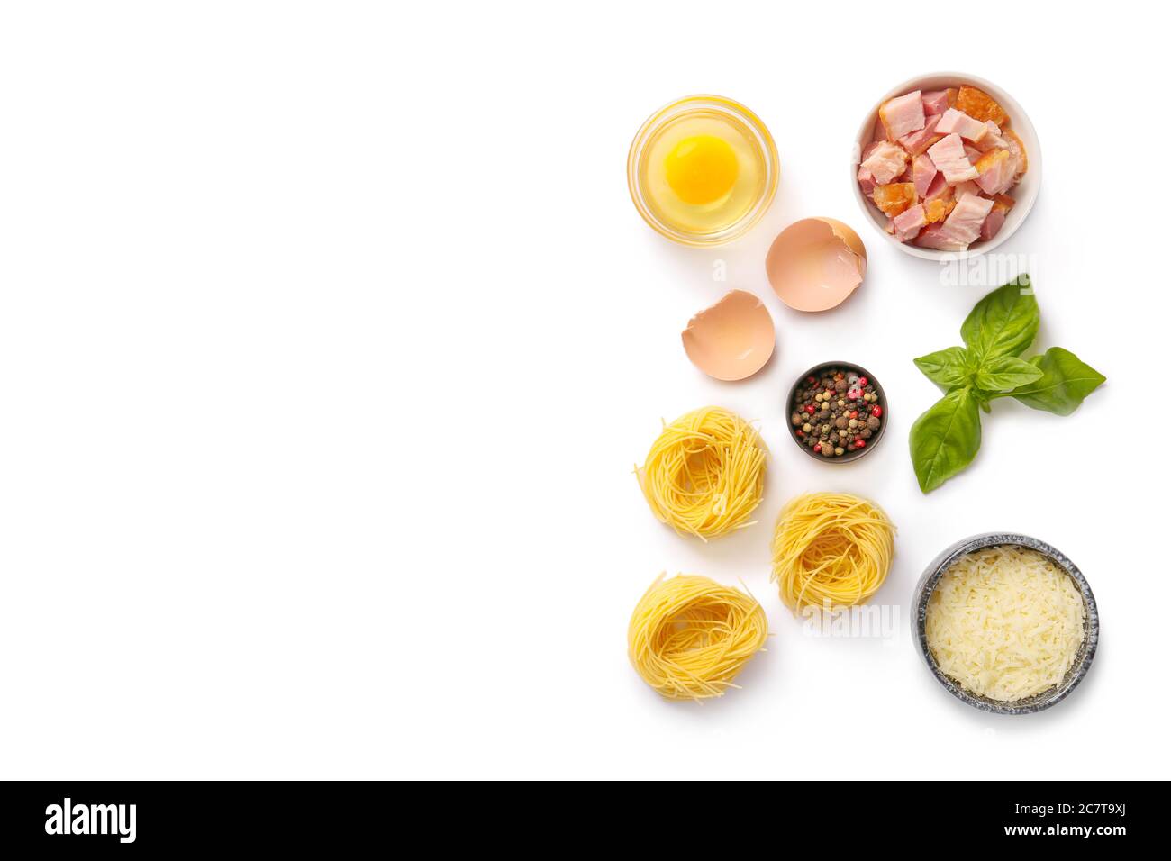 Flat lay ingredients preparing Cut Out Stock Images & Pictures - Alamy