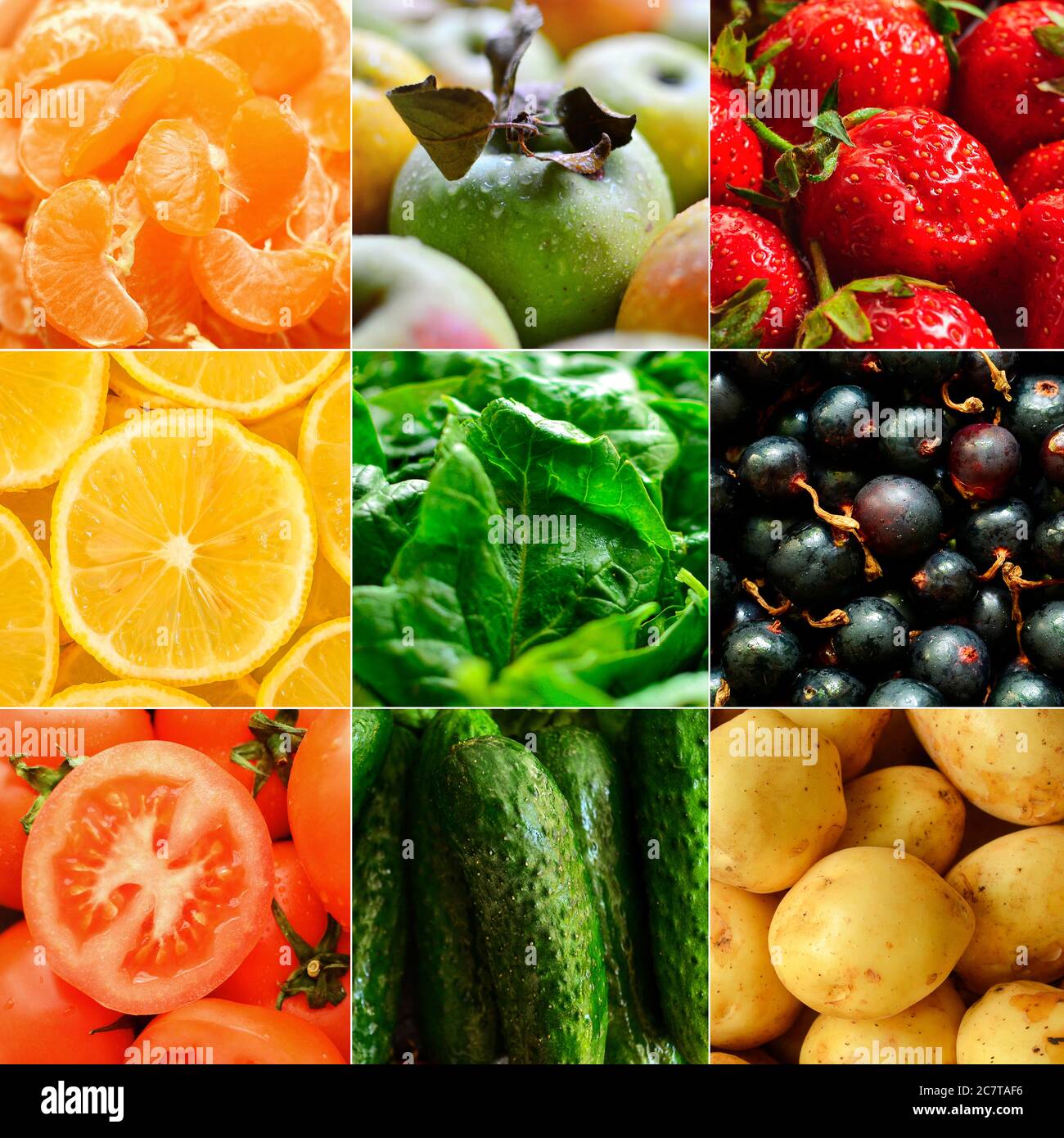 Healthy food collage hi-res stock photography and images - Alamy