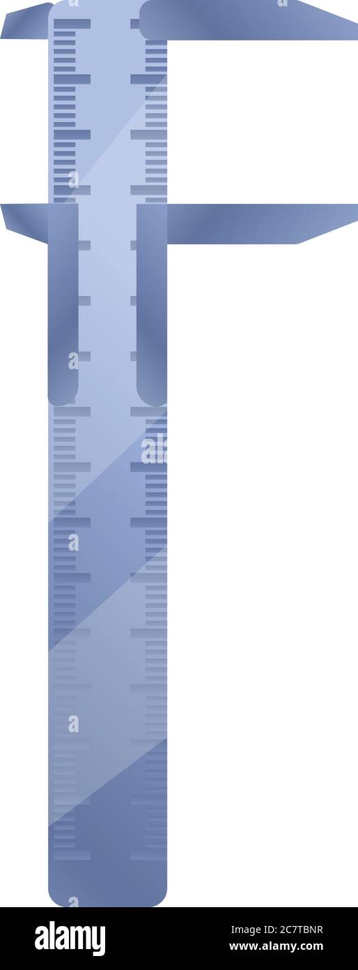 Carpenter caliper icon. Cartoon of carpenter caliper vector icon for ...