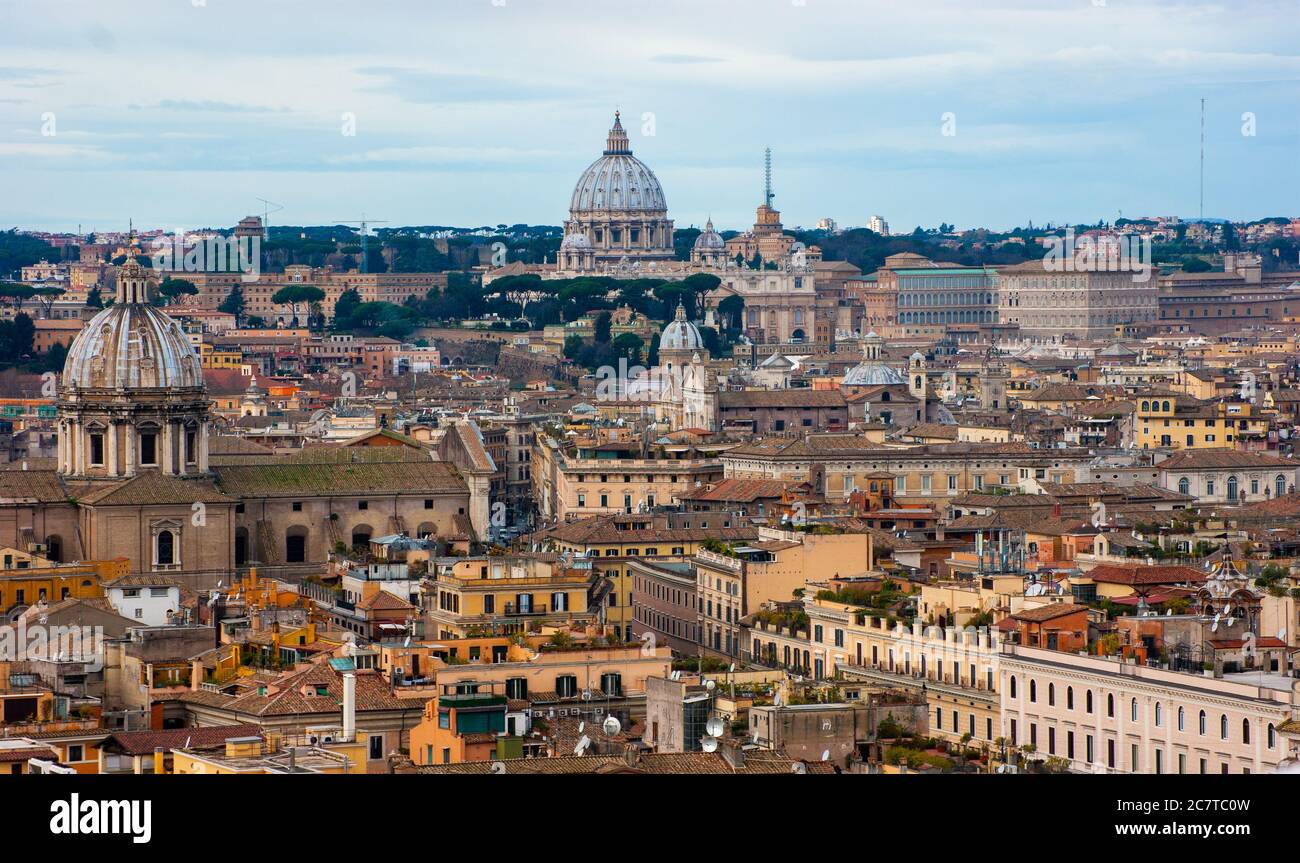 Rome scenic aerial view hi-res stock photography and images - Alamy