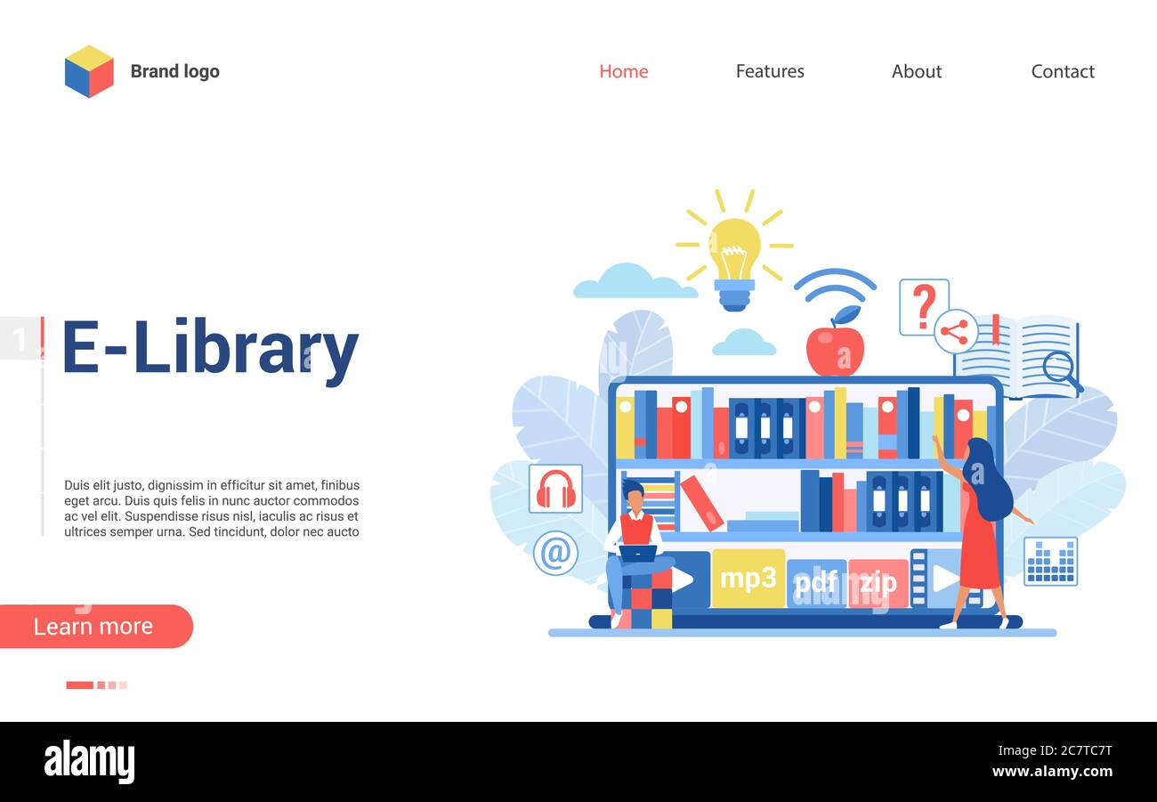 Digital landing page Stock Vector Images - Alamy