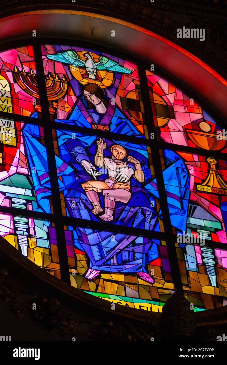 Round Stained Glass WIndow Stock Photo - Alamy