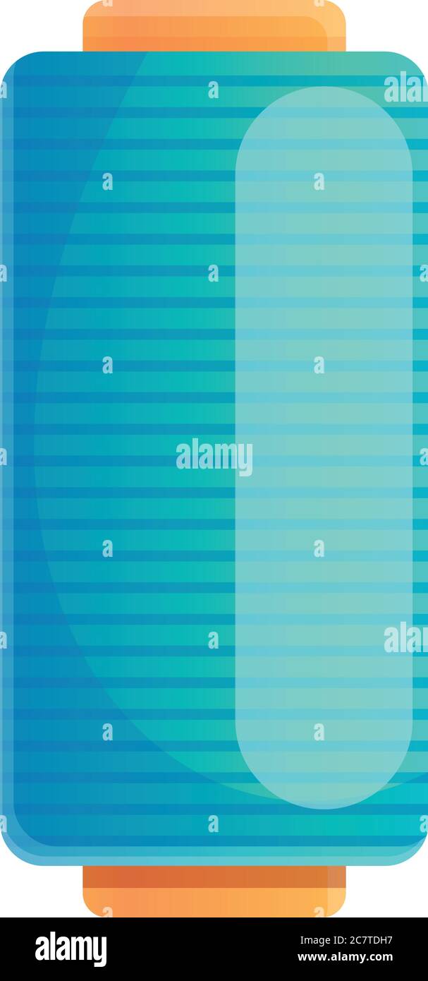 Fiber fabric bobine icon. Cartoon of fiber fabric bobine vector icon ...