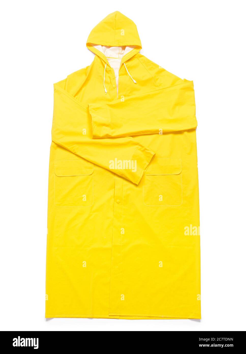 Stylish raincoat on white background Stock Photo - Alamy