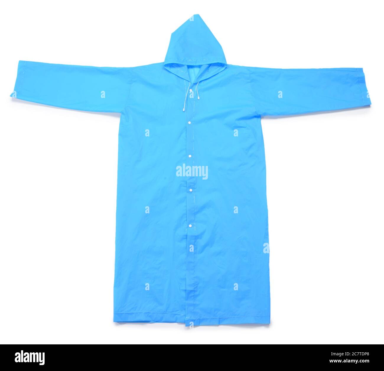 Stylish raincoat on white background Stock Photo - Alamy