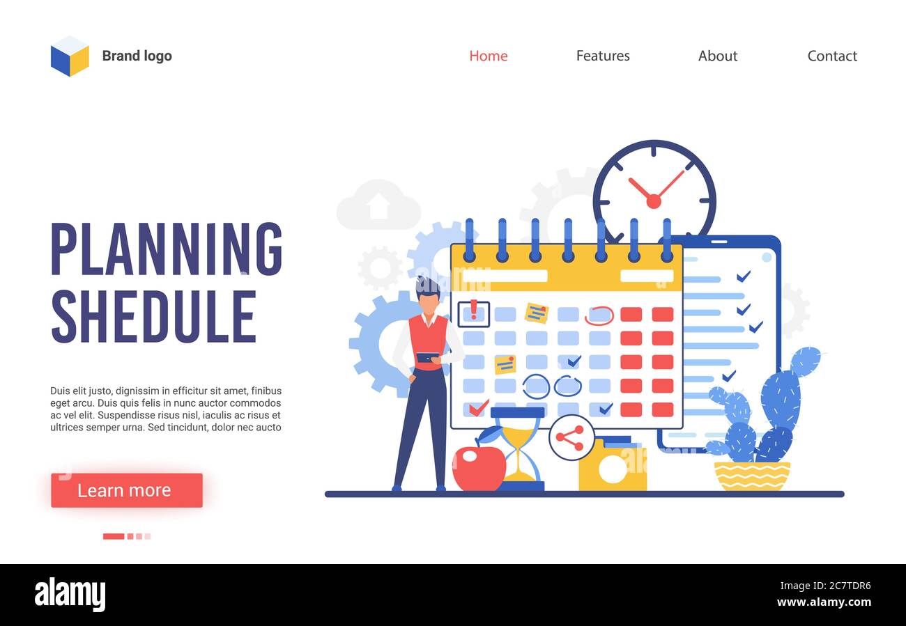 Student planning list Stock Vector Images - Alamy