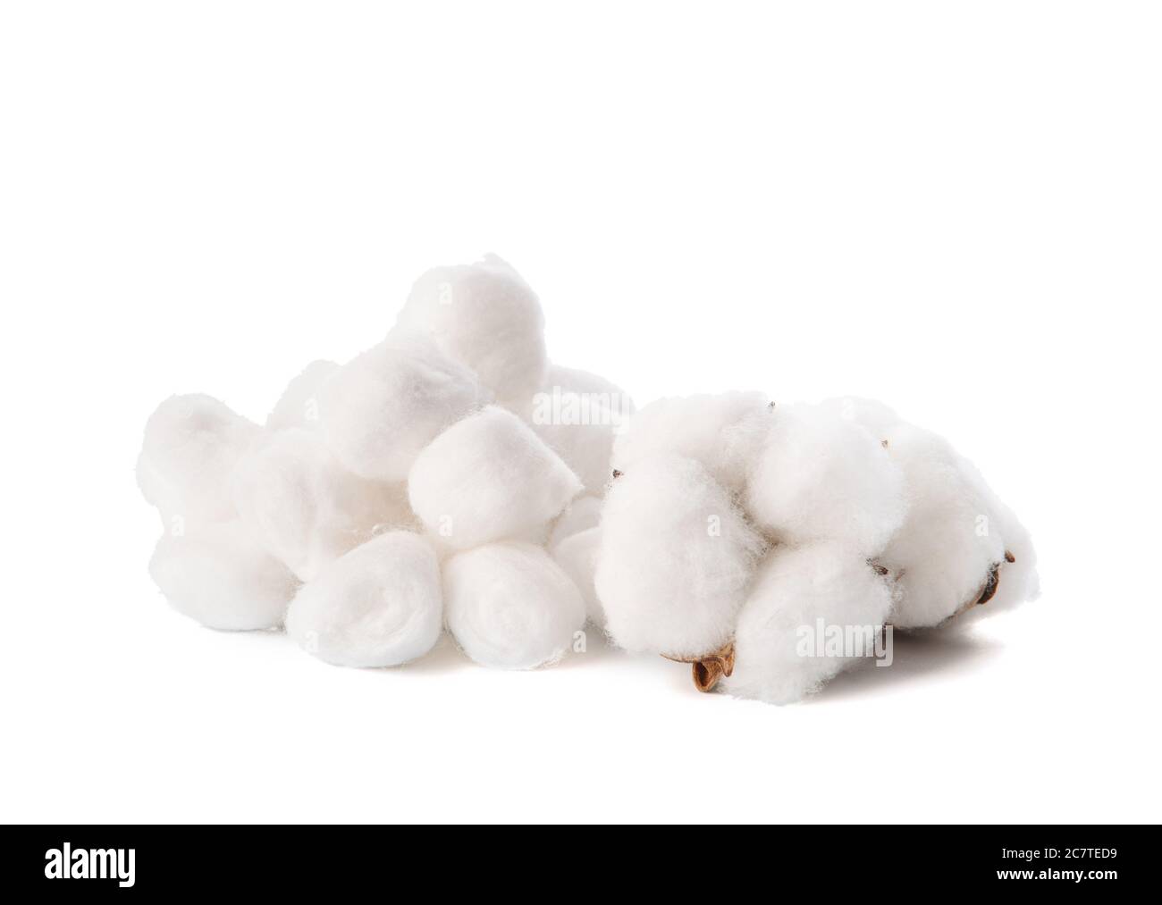 Organic cotton balls Cut Out Stock Images & Pictures - Alamy