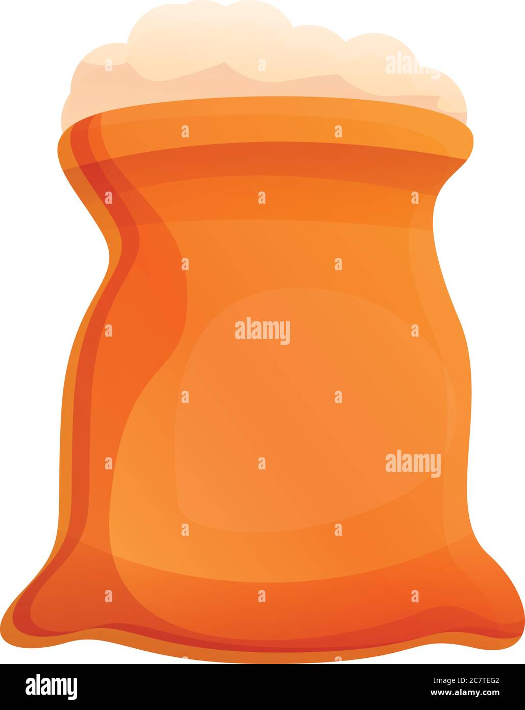 Cotton full sack icon. Cartoon of cotton full sack vector icon for web ...