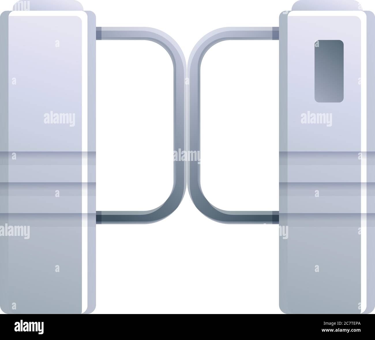 Control turnstile icon. Cartoon of control turnstile vector icon for ...