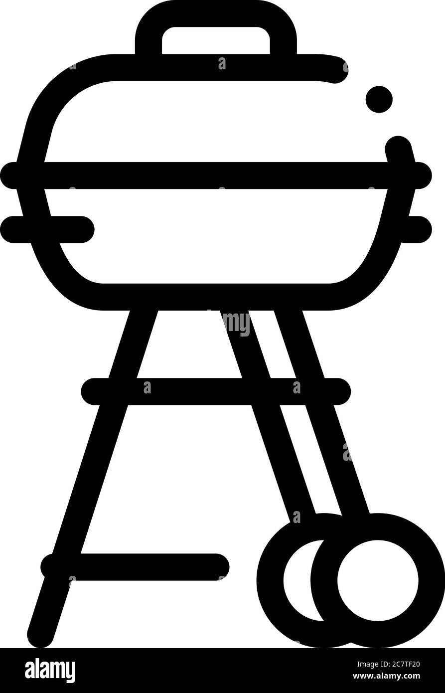 bbq cook tool icon vector outline illustration Stock Vector Image & Art ...