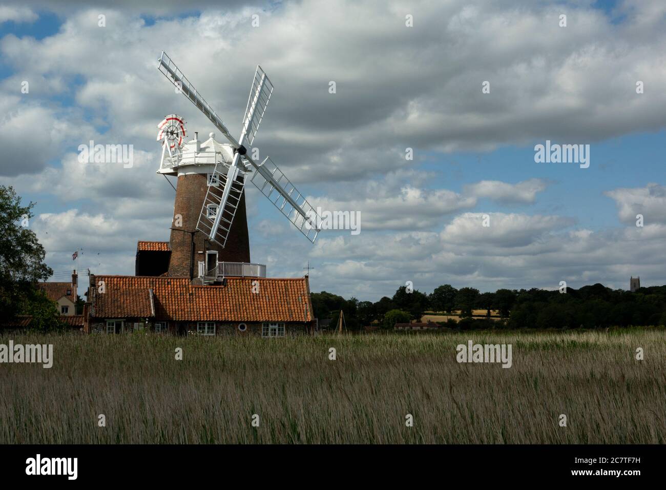 Cley Windmill converted to residential accommodation Stock Photo - Alamy
