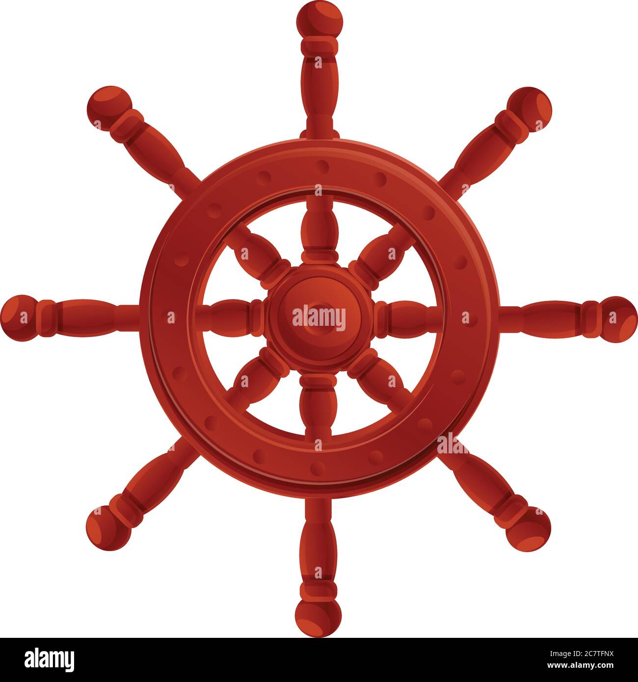 Ship handwheel icon. Cartoon of ship handwheel vector icon for web ...