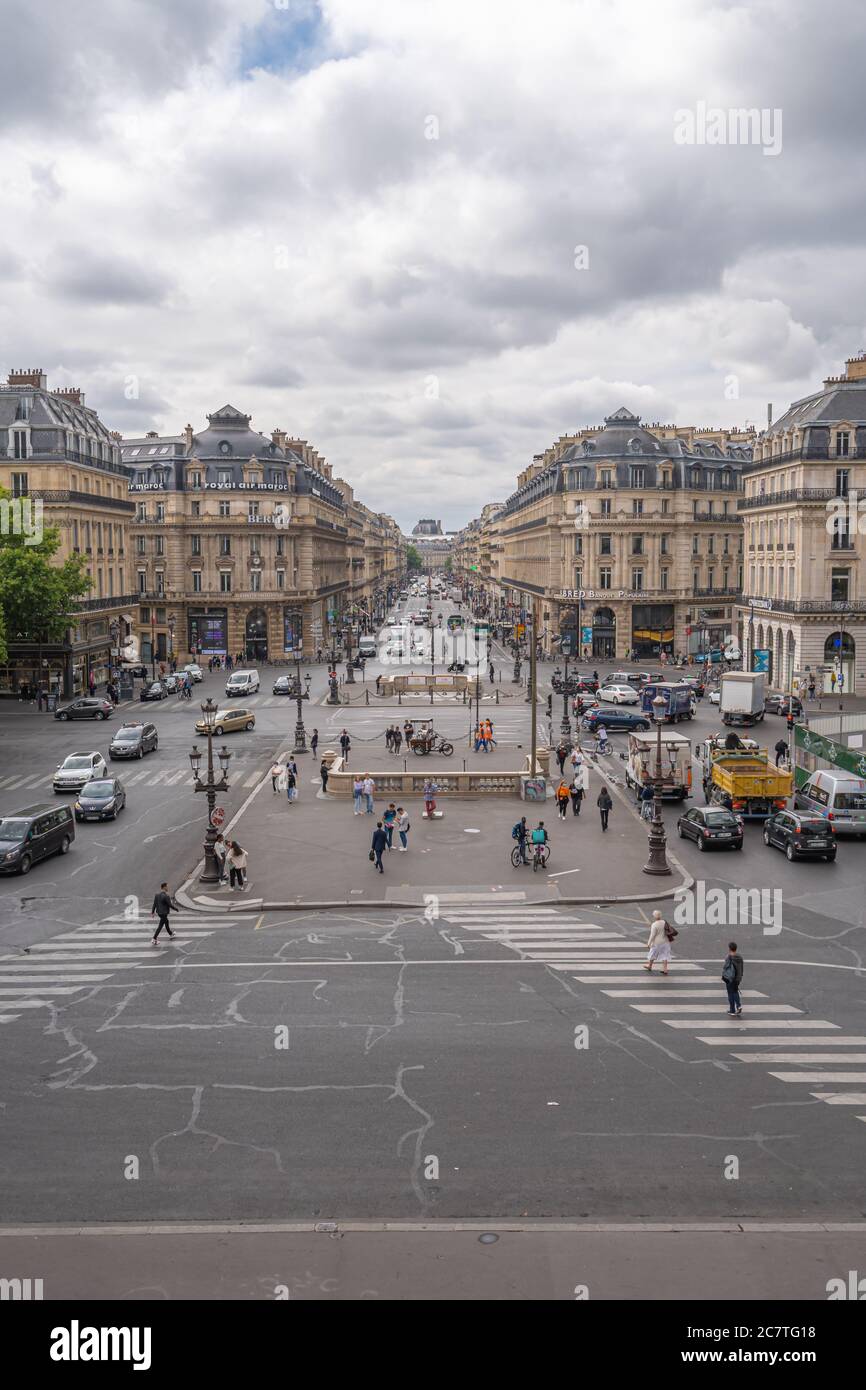 Paris, France - 06 19 2020: View outside Paris Opera Garnier Stock ...
