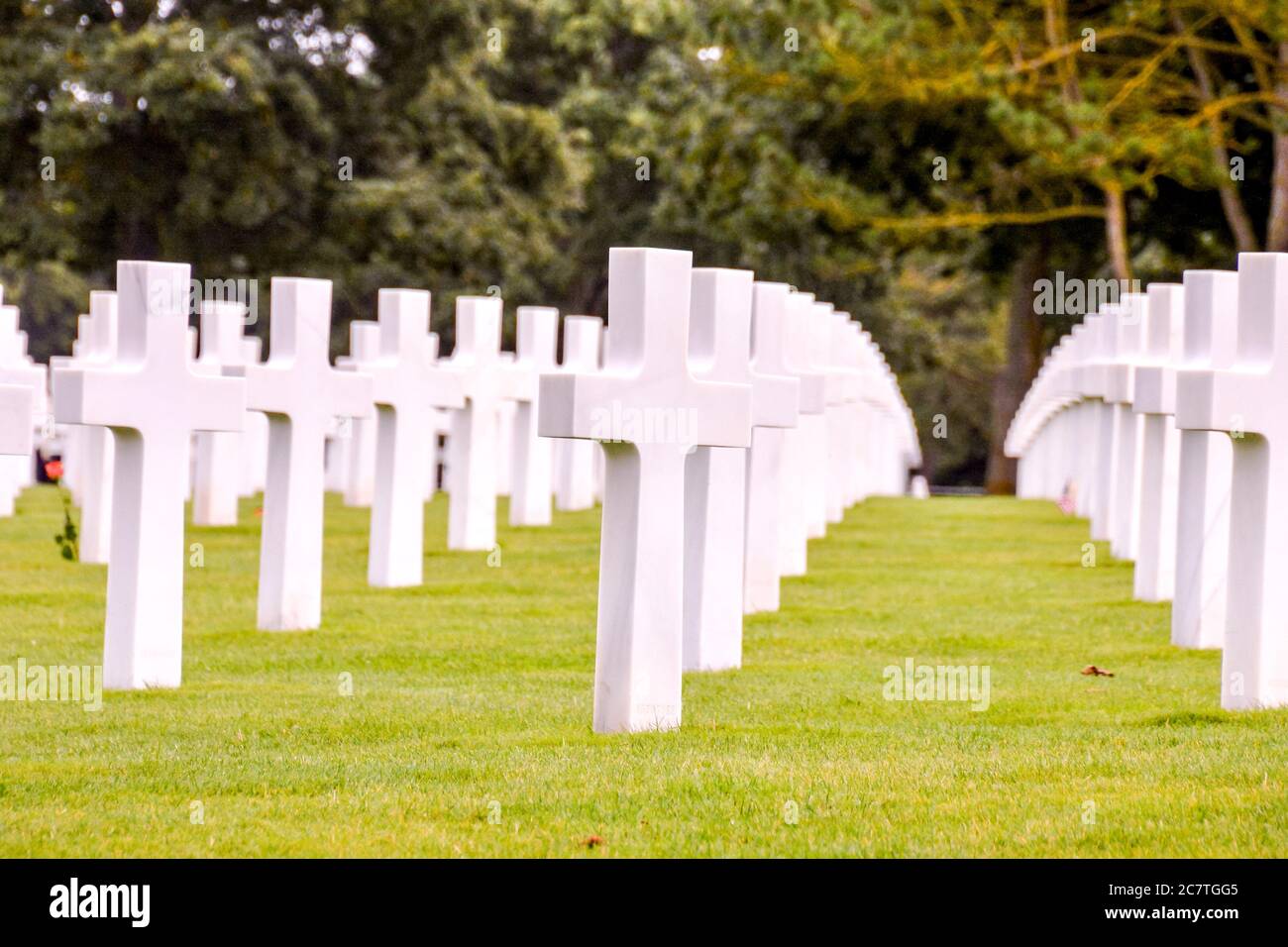 Photo Picture of French American Cemetery in Normandy Stock Photo - Alamy