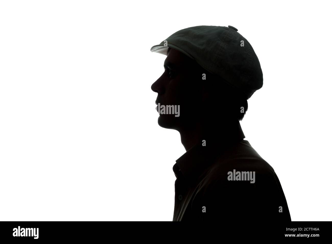 Man side profile portrait serious Cut Out Stock Images & Pictures - Alamy