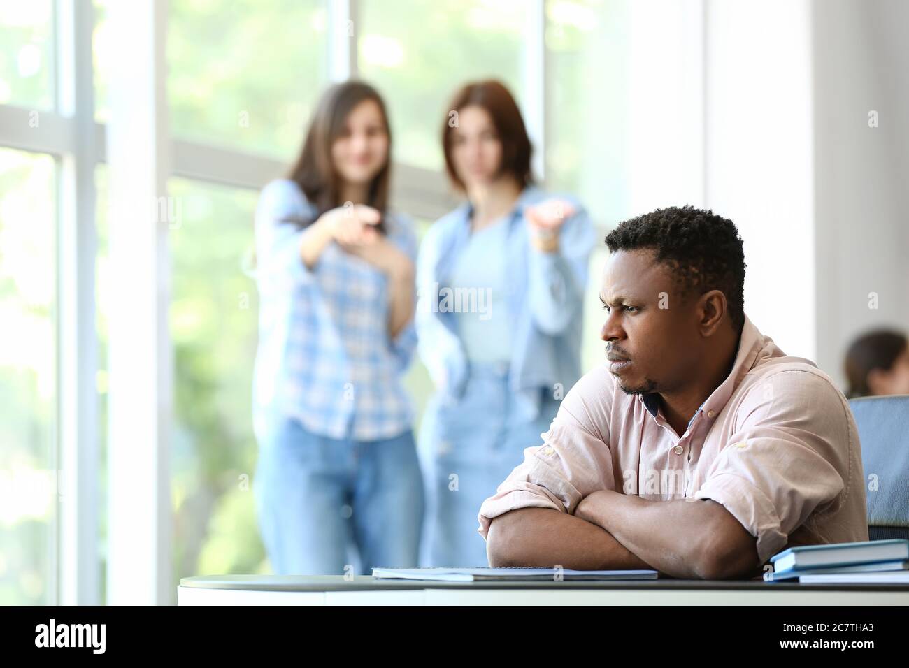 Lonely african american man hi-res stock photography and images - Alamy