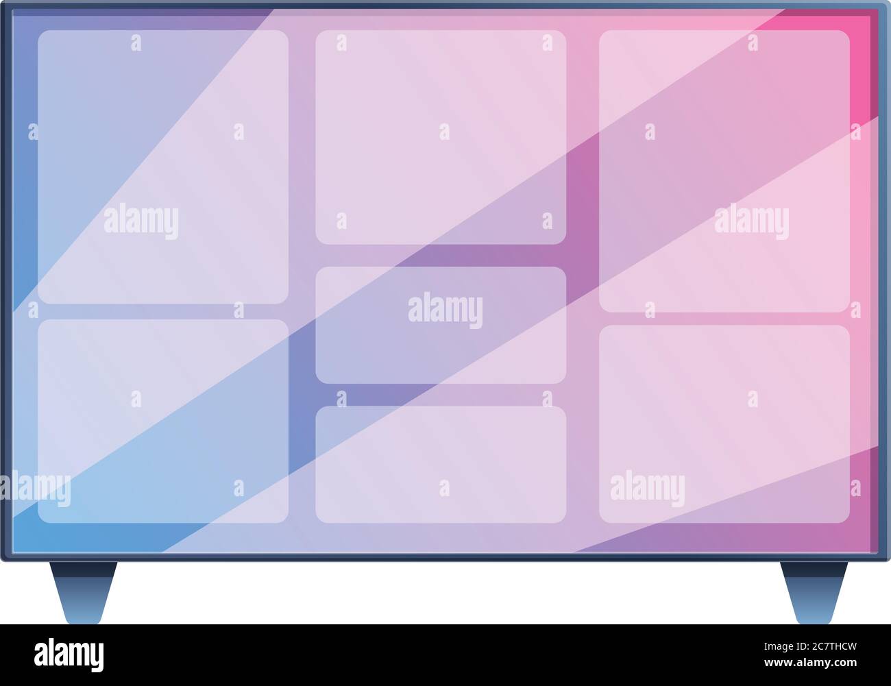 Smart tv icon. Cartoon of smart tv vector icon for web design isolated ...