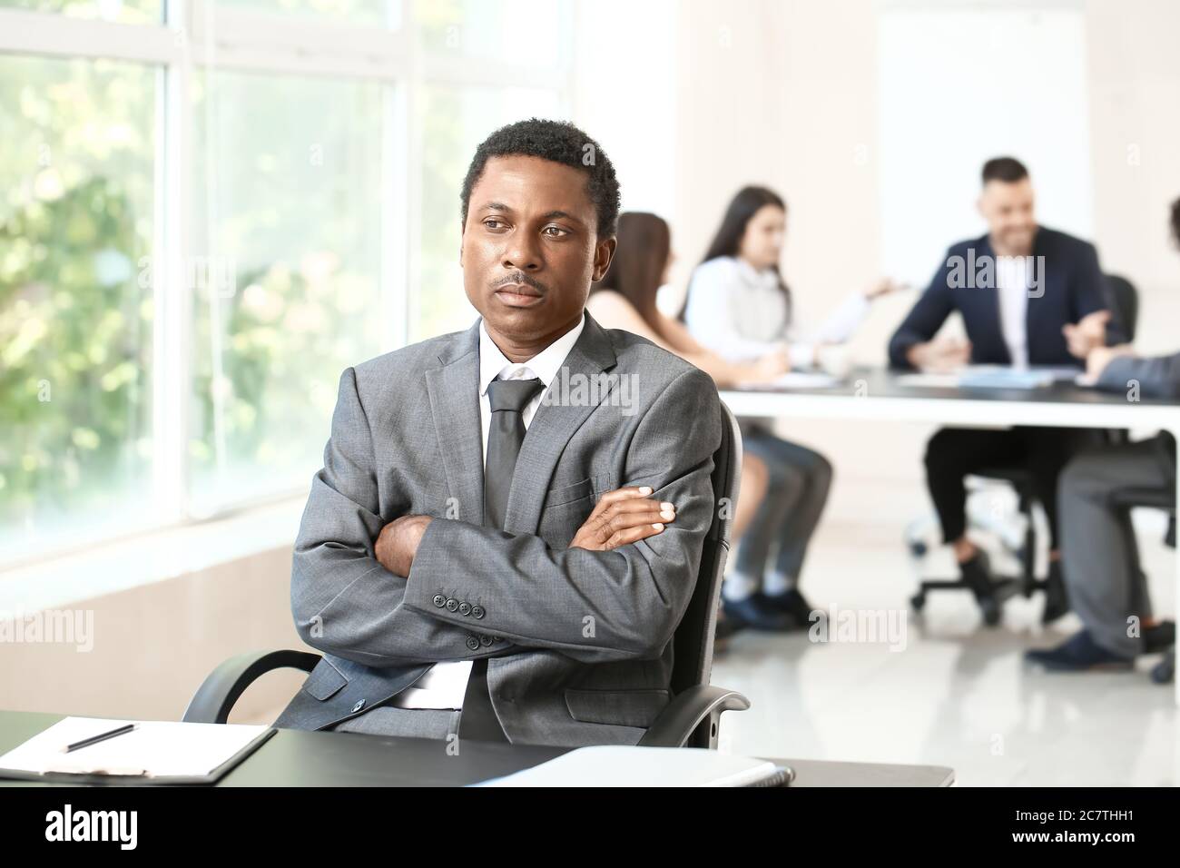Lone Person In Office