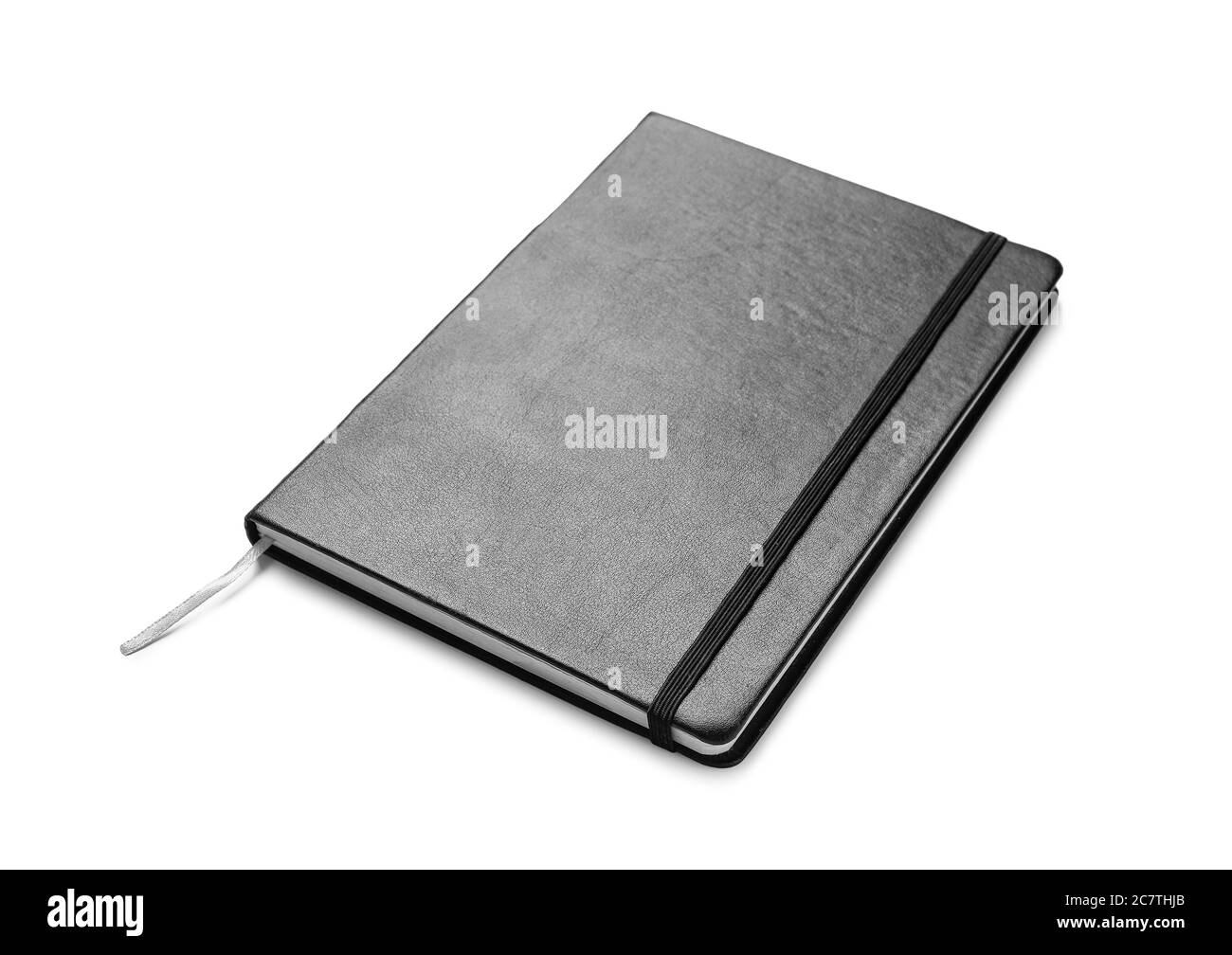 Stylish notebook on white background Stock Photo - Alamy