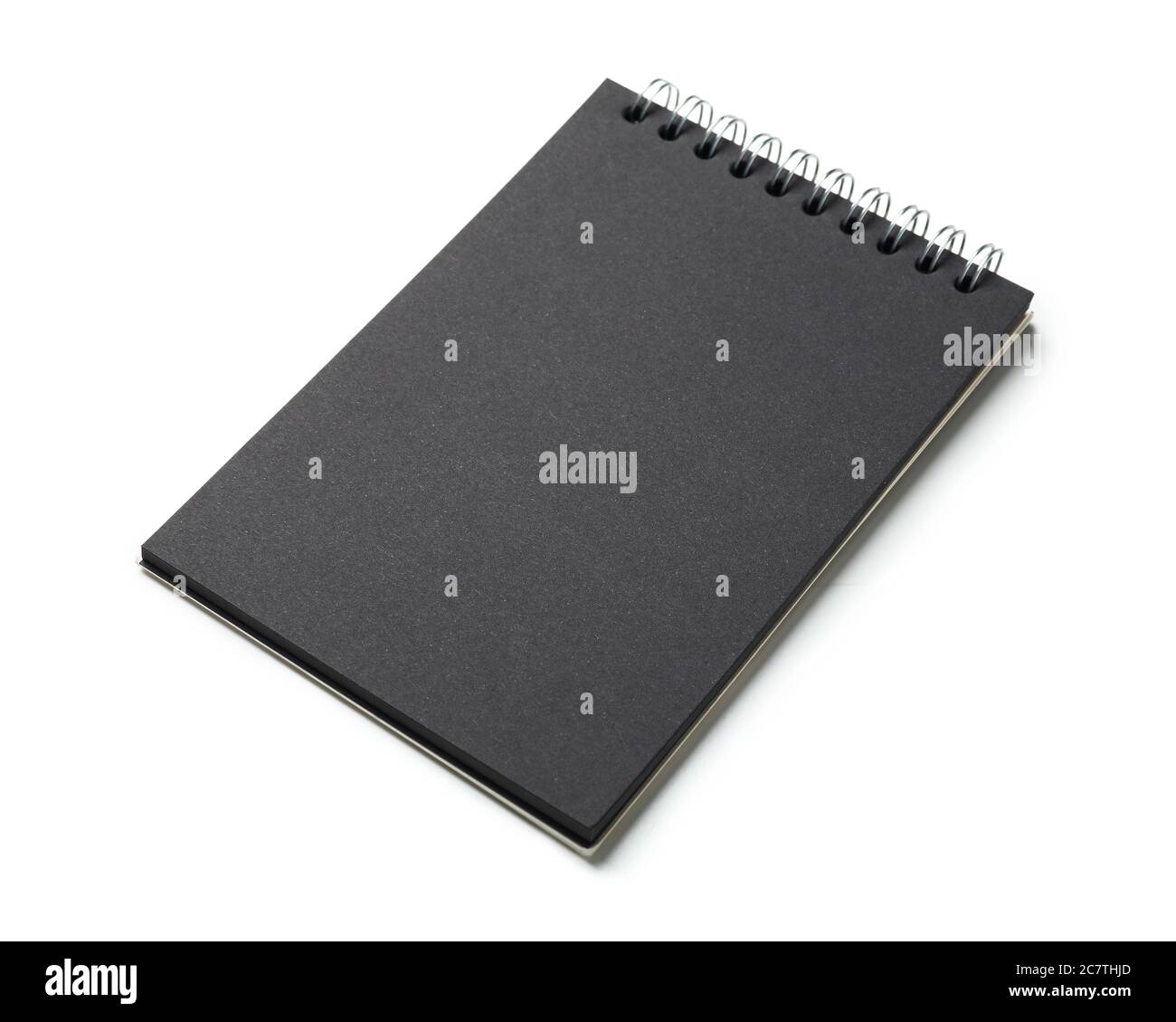 Stylish notebook on white background Stock Photo - Alamy