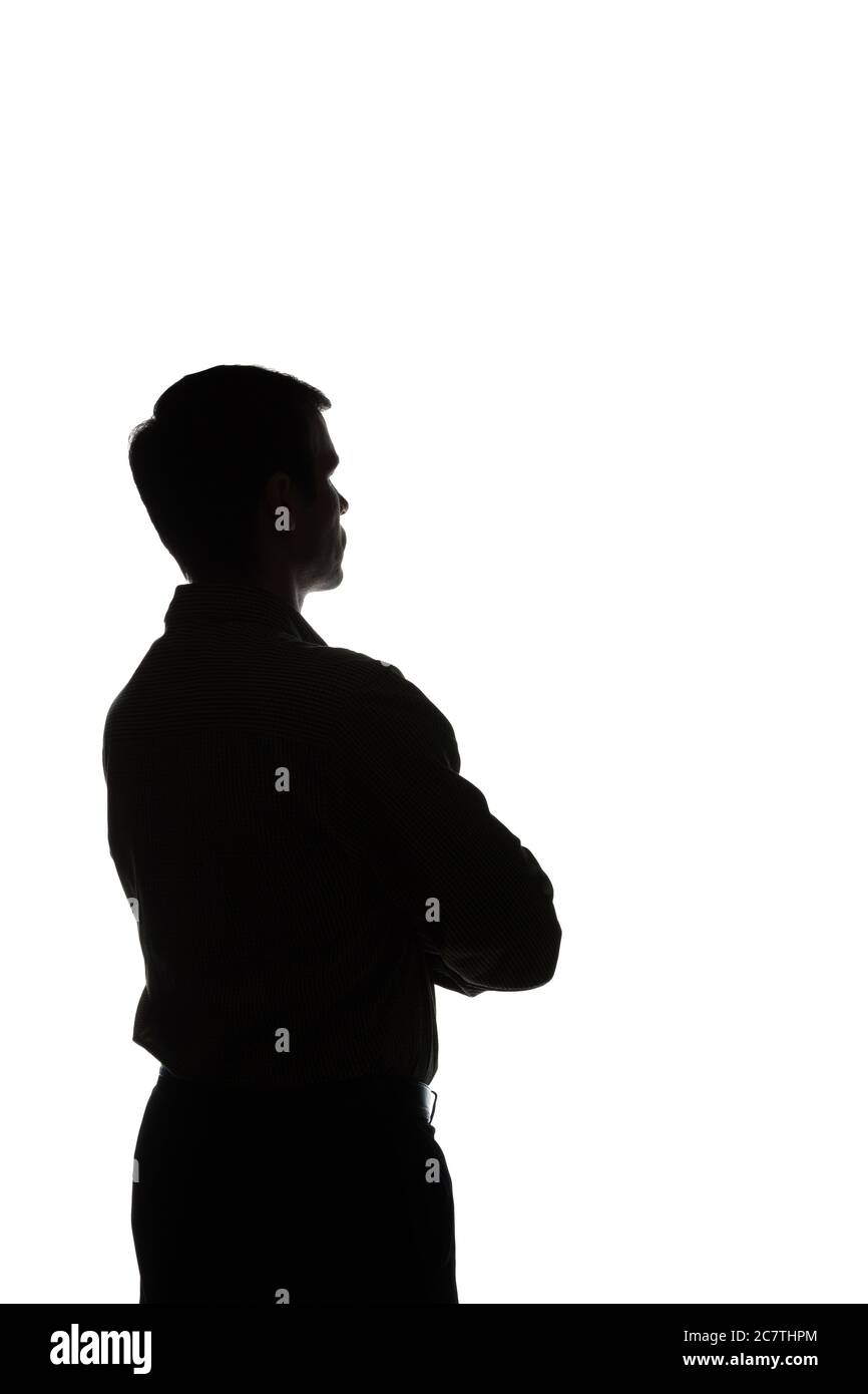 Man Looking Back Silhouette
