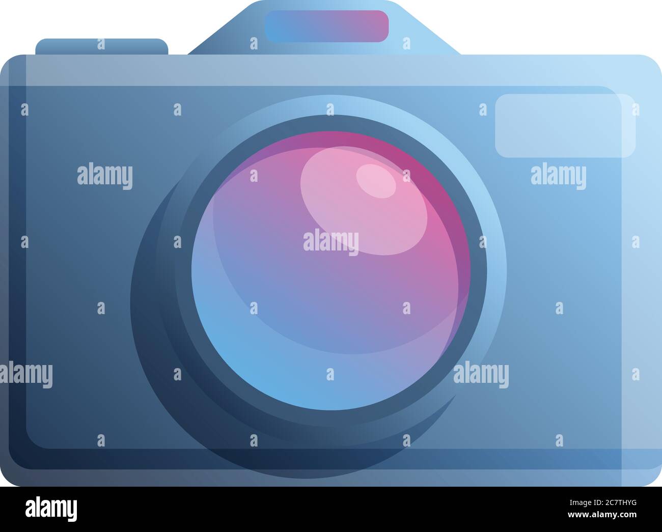 Digital camera icon. Cartoon of digital camera vector icon for web ...