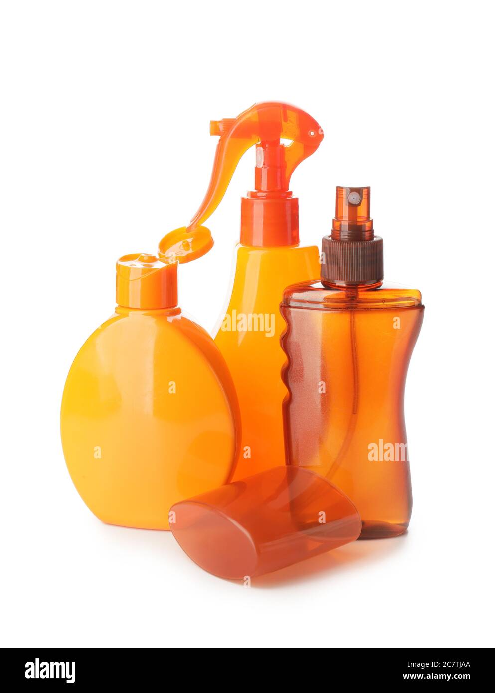 Sun protection set sunscreen Cut Out Stock Images & Pictures - Alamy