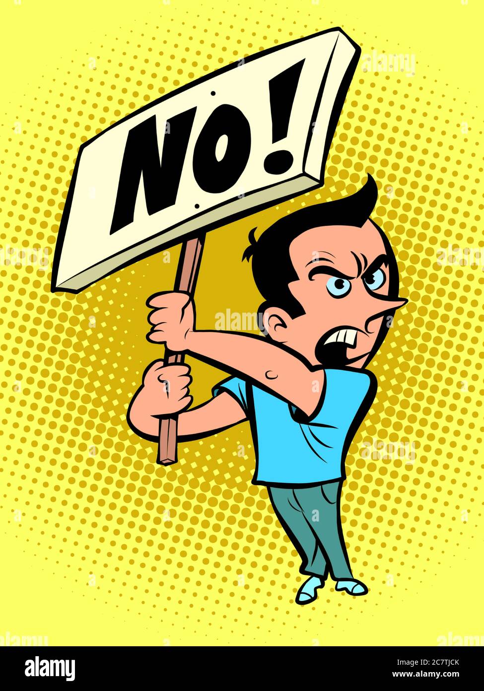 The people say no Stock Vector Images - Alamy