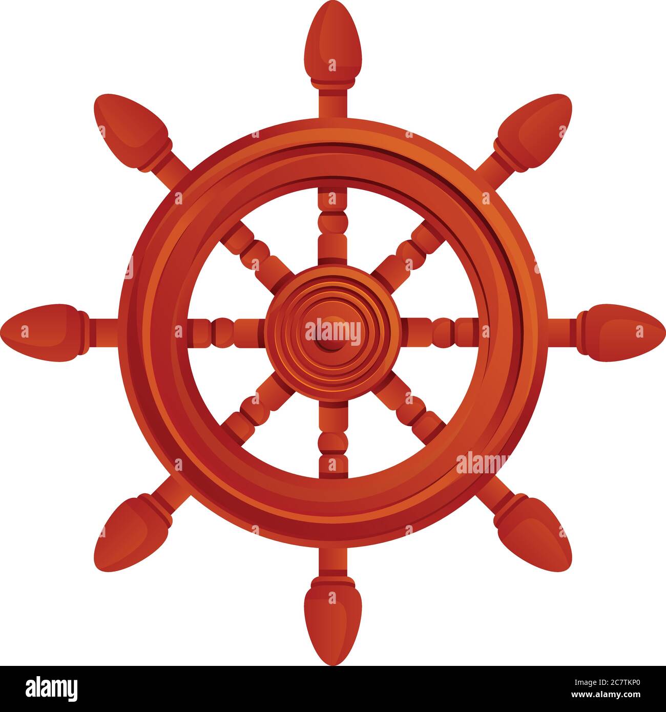 Driving ship wheel icon. Cartoon of driving ship wheel vector icon for ...