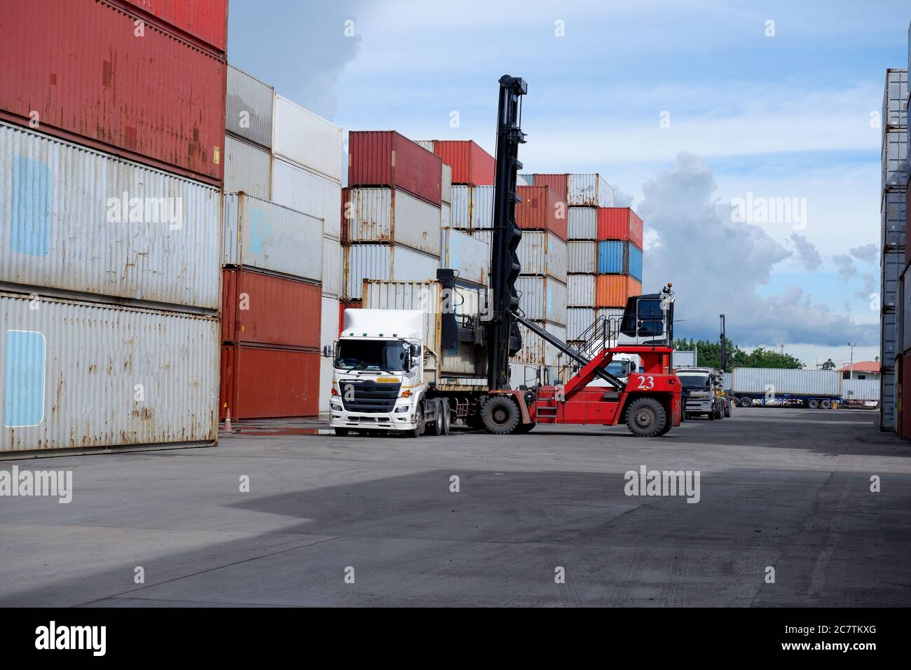 Container handling equipment hi-res stock photography and images - Alamy