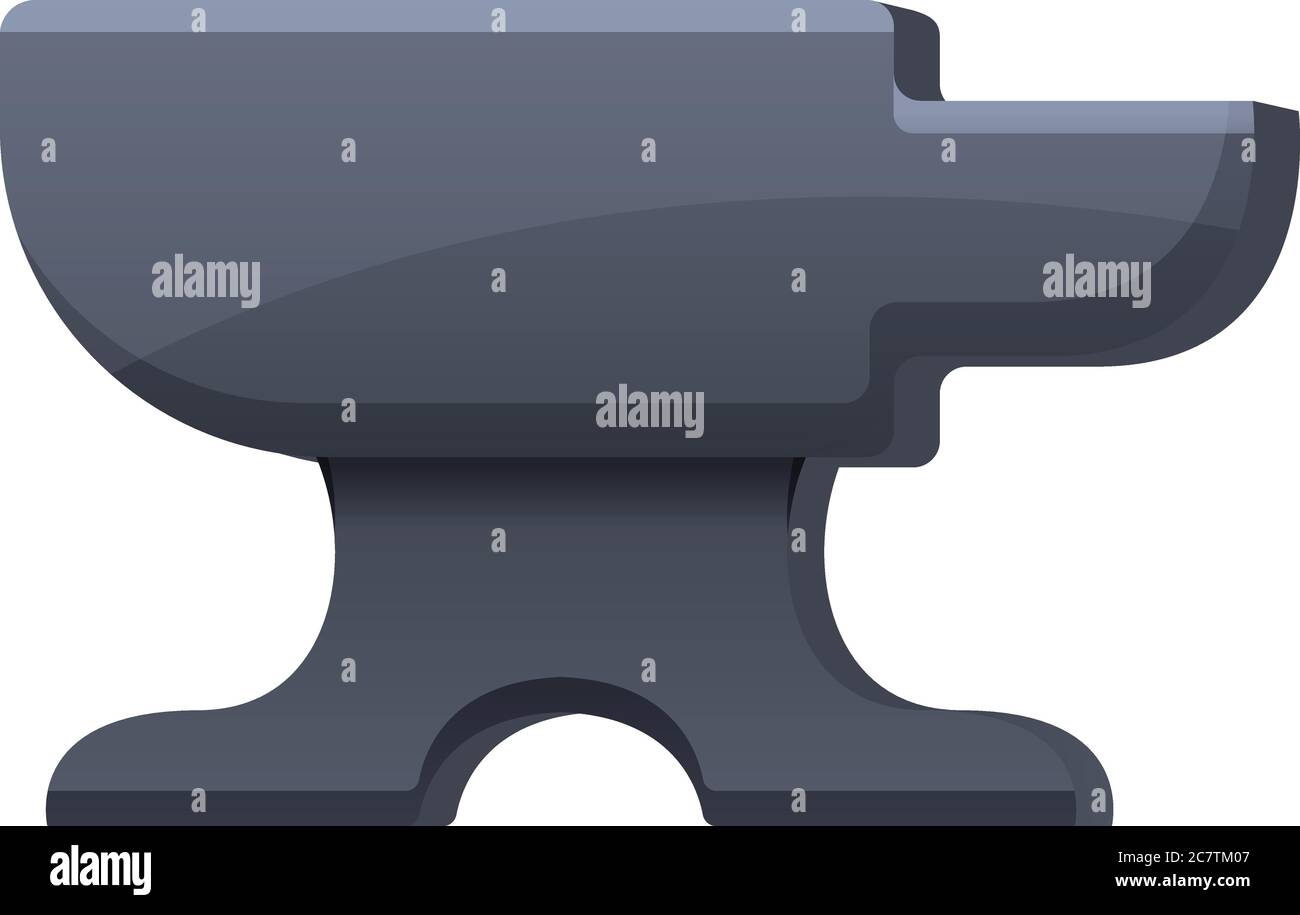 Blacksmith anvil tool icon. Cartoon of blacksmith anvil tool vector ...