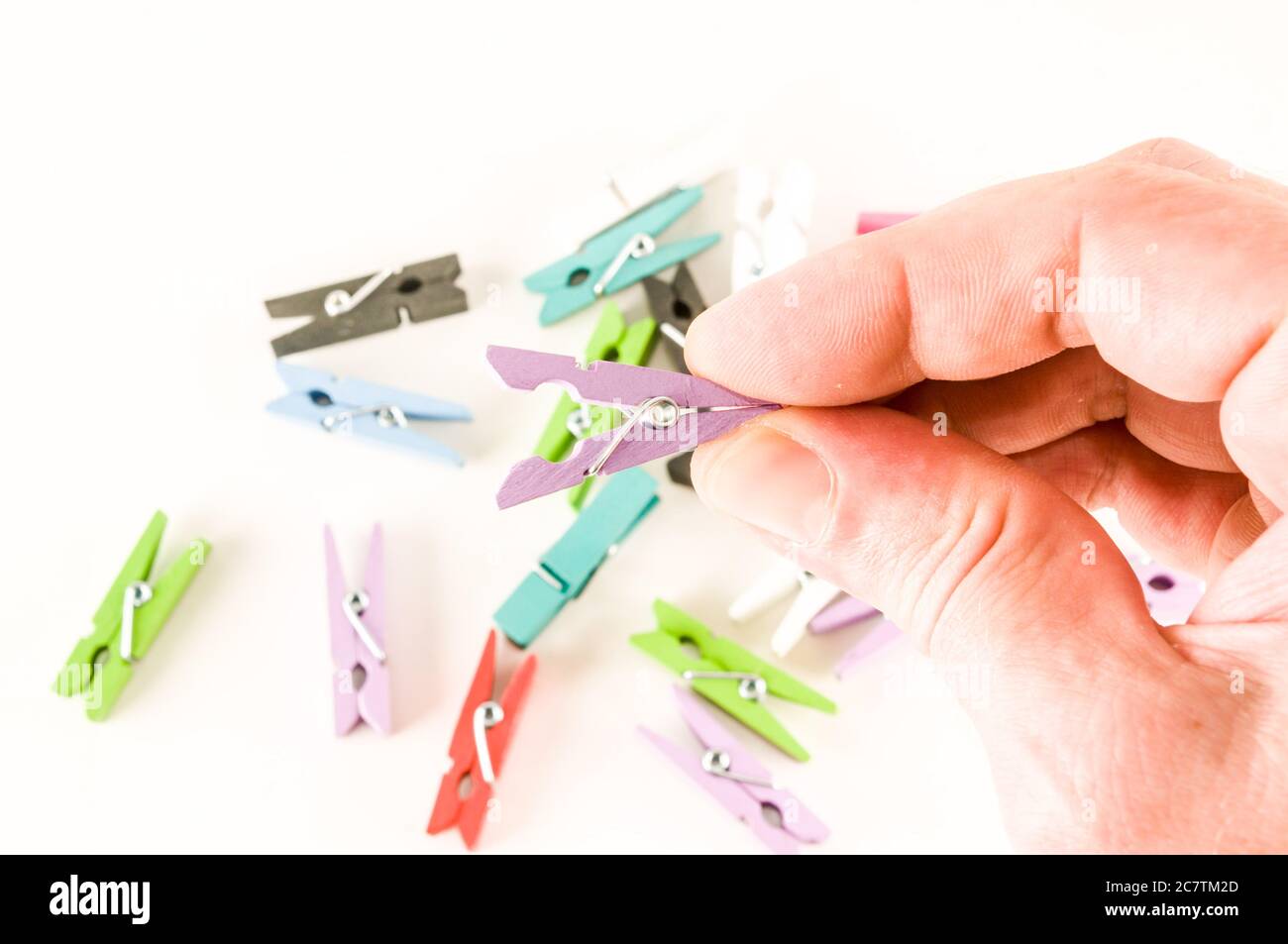 Photo picture of multicolored clothespin background texture Stock Photo ...