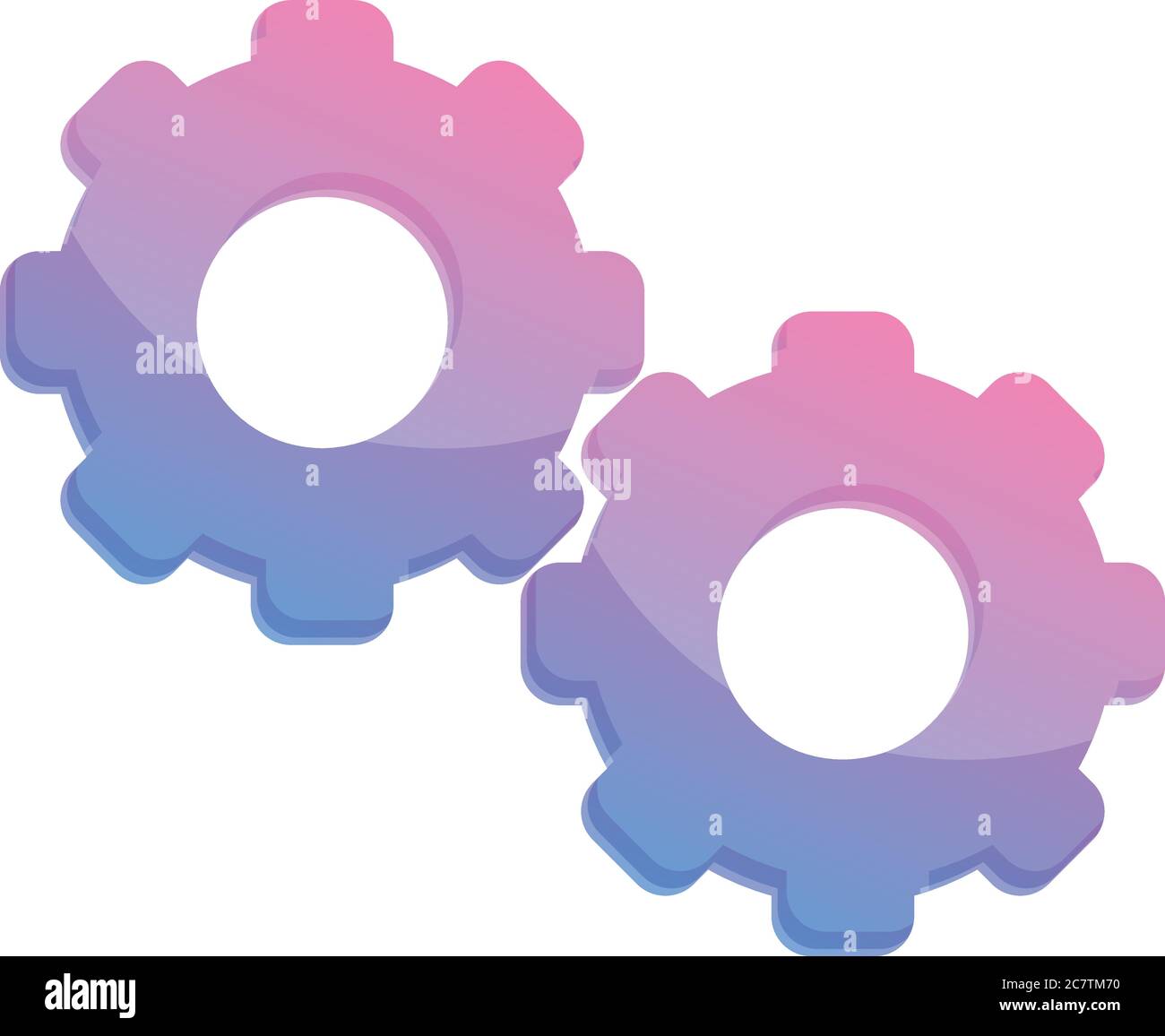 Operating system gear icon. Cartoon of operating system gear vector ...