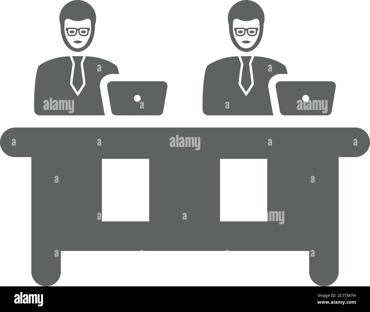 Working at office icon. Beautiful design and fully editable vector for ...