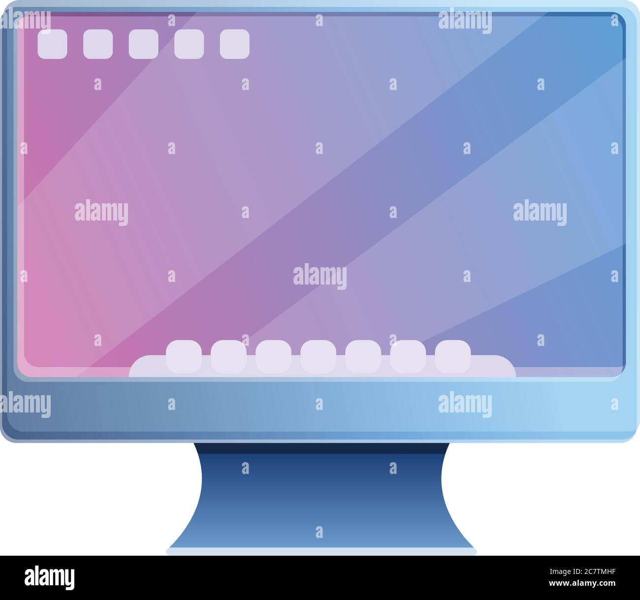 Designer monitor icon. Cartoon of designer monitor vector icon for web ...