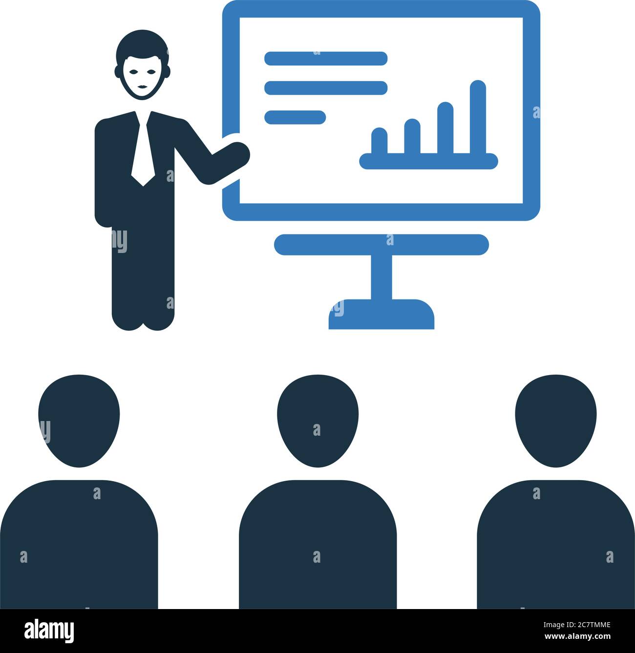 Business Presentation Icon. Perfect for use in designing and developing ...