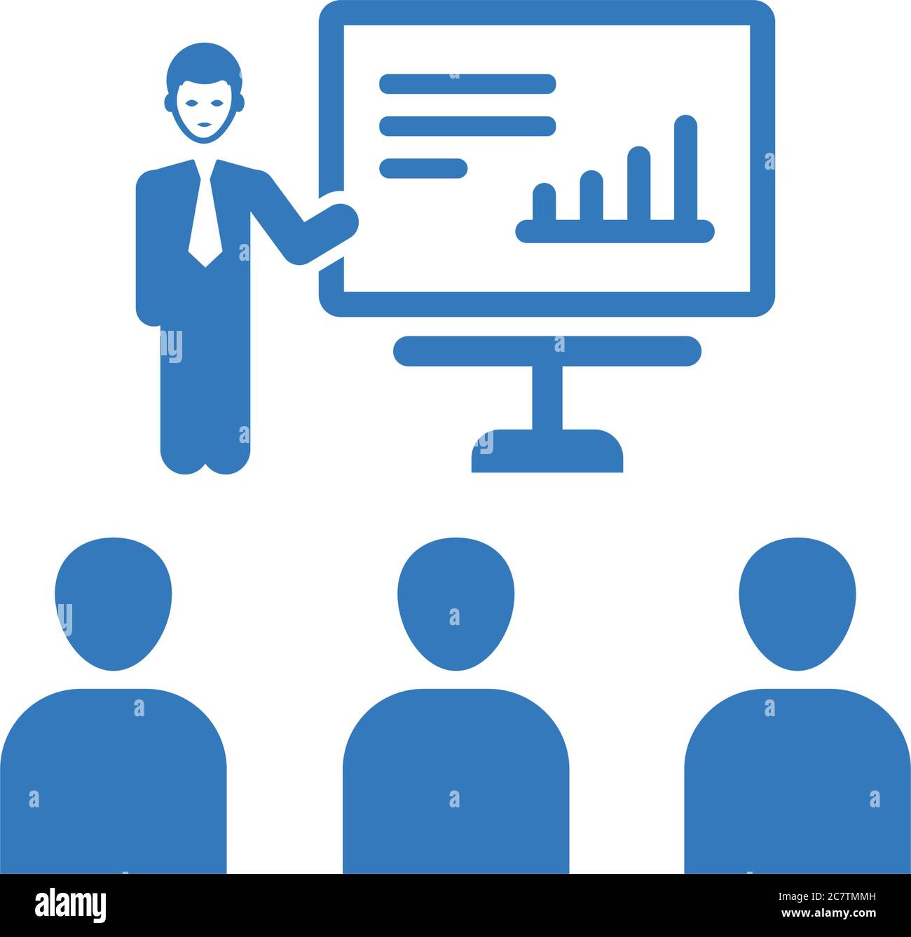 Business Presentation Icon. Perfect for use in designing and developing ...
