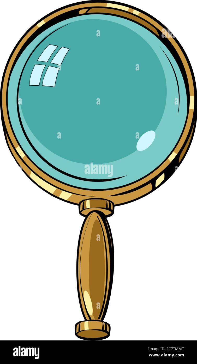 Hand magnifying glass vector Stock Vector Images - Alamy