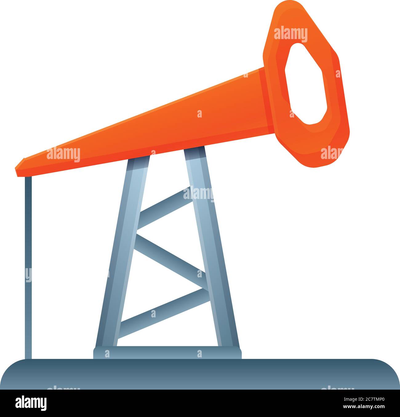Metallurgy oil tower icon. Cartoon of metallurgy oil tower vector icon ...