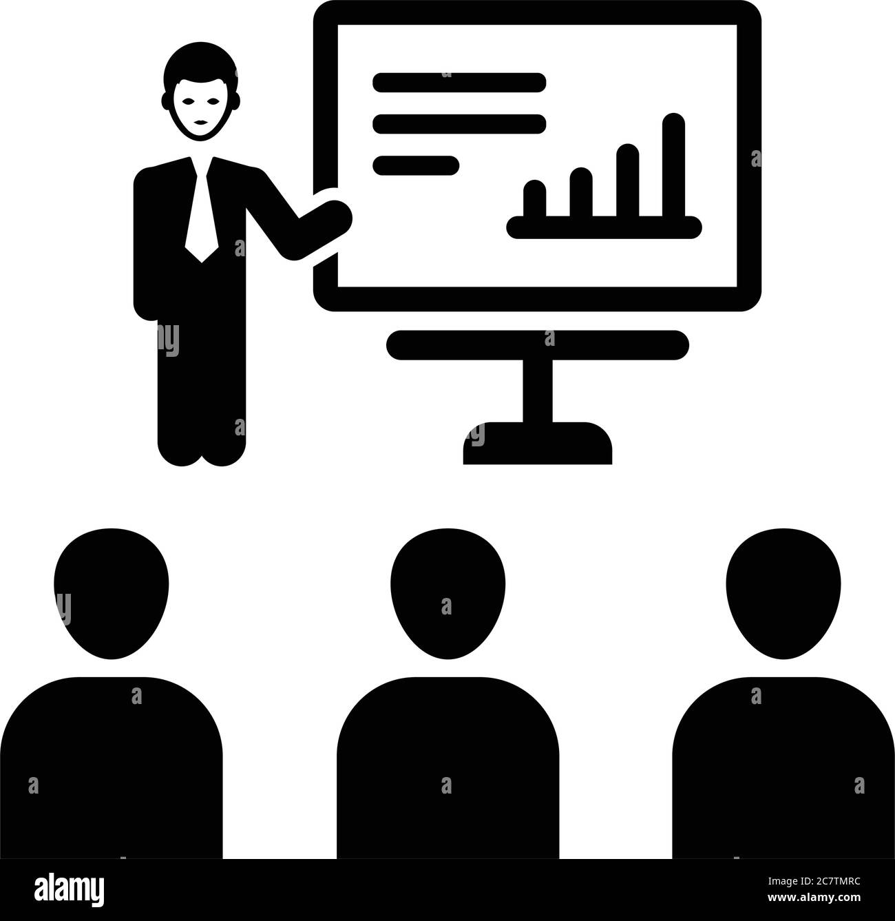 Business Presentation Icon. Perfect for use in designing and developing ...